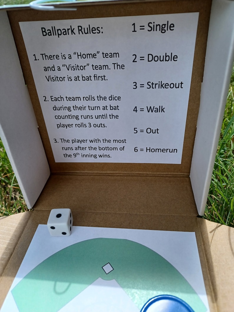 Ballpark Dice Baseball Game - Etsy