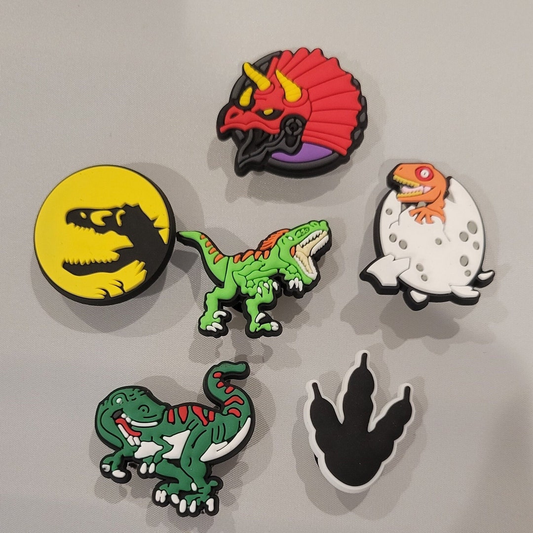 Dinosaur 2 Croc Charms - Etsy
