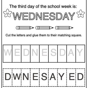 Printable Kids Days of the Week Workbook | Fun Learning Pages for Kids ...