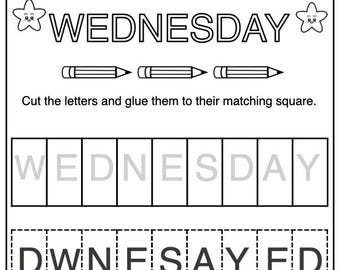 Printable Kids Days of the Week Workbook | Fun Learning Pages for Kids ...