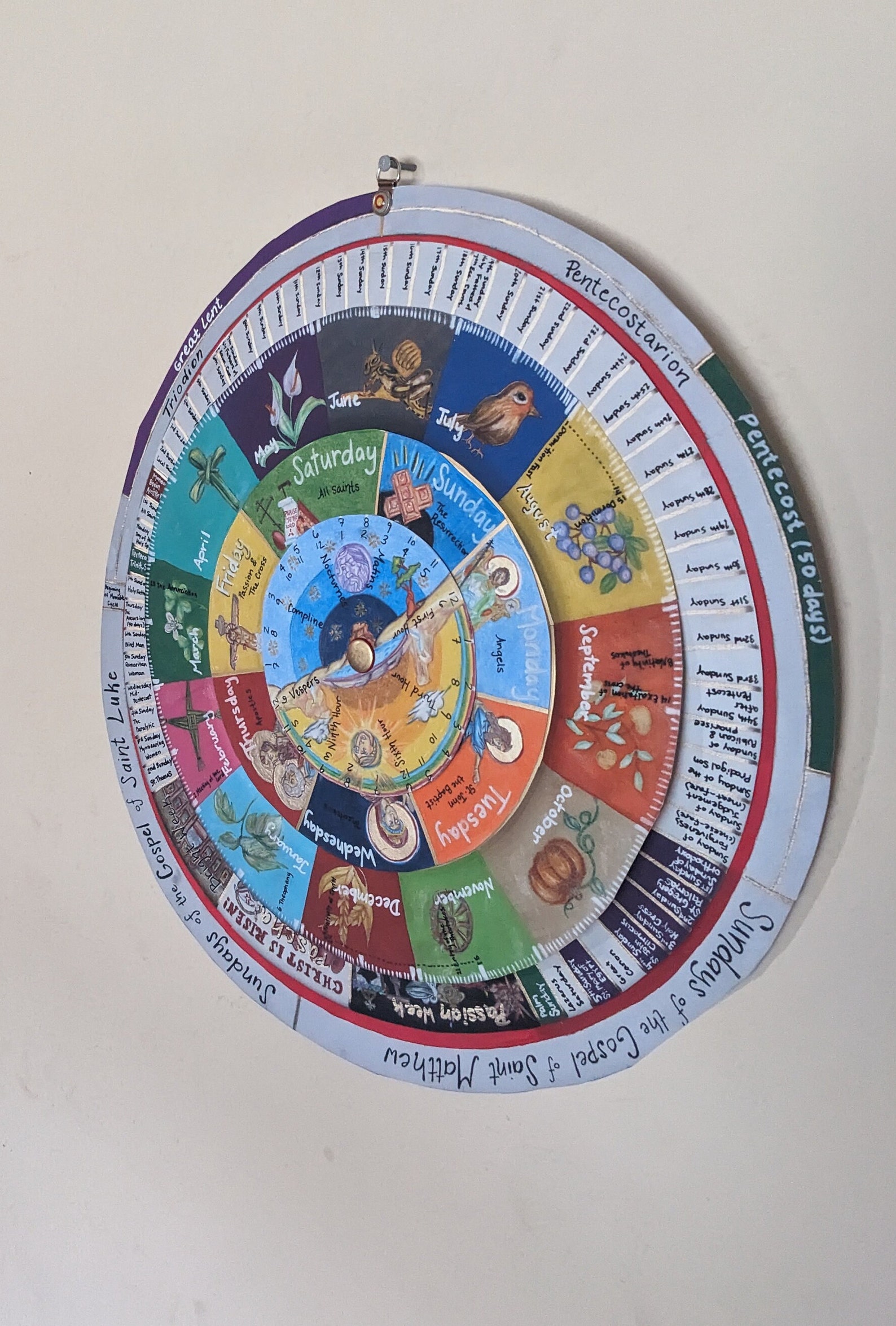 Orthodox Cyclical Calendar- Homeschool Calendar - Perpetual Calendar - Etsy