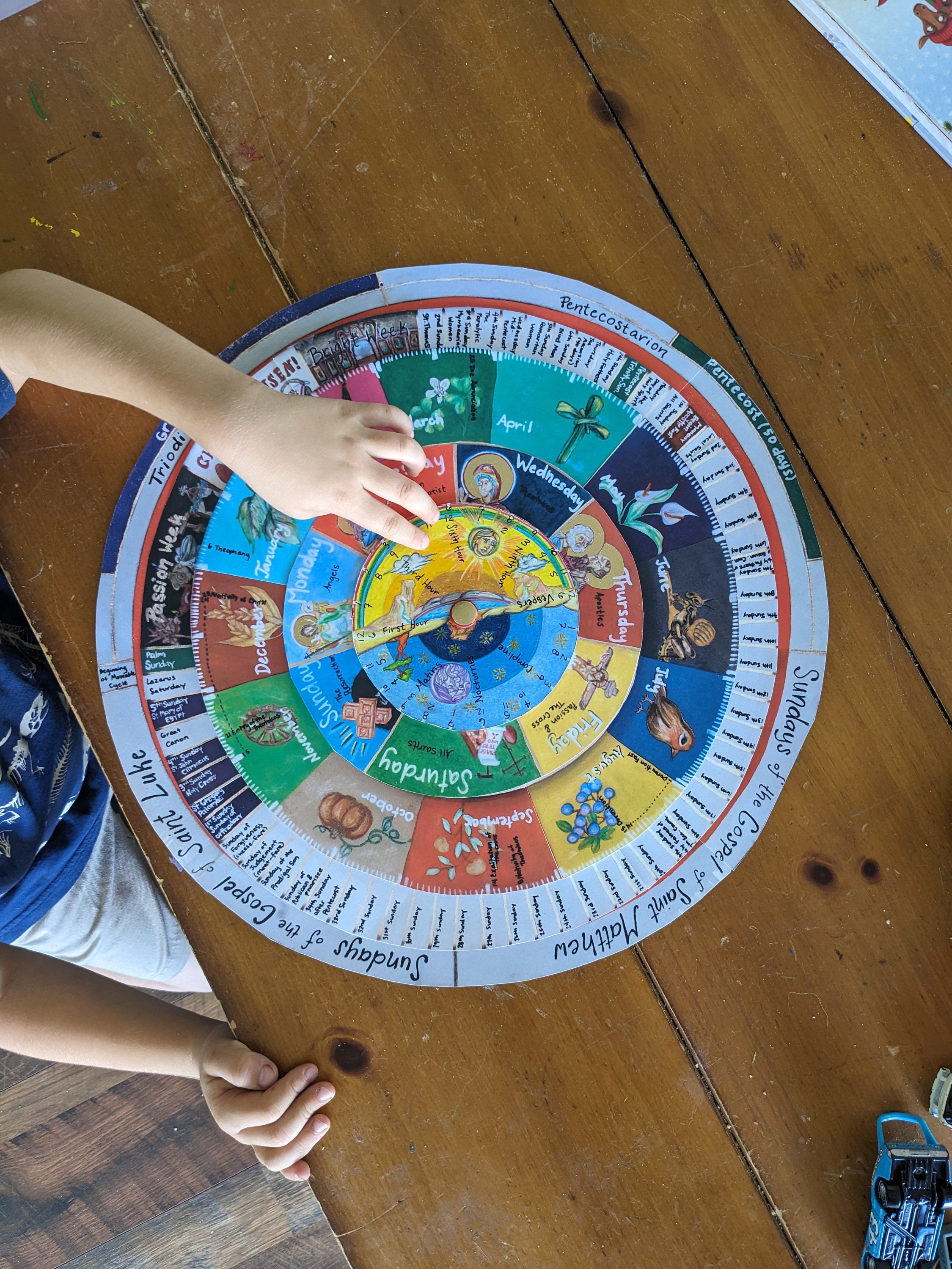 Orthodox Cyclical Calendar- Homeschool Calendar - Perpetual Calendar - Etsy