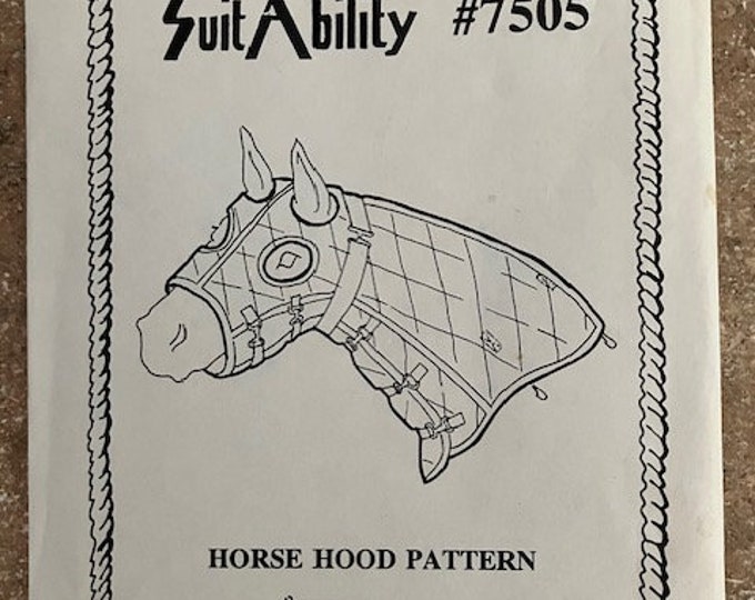 Suitability 7505. Horse Hood Pattern. Uncut. Sizes S-XL. Horse Garb. Horse Couture. - Etsy