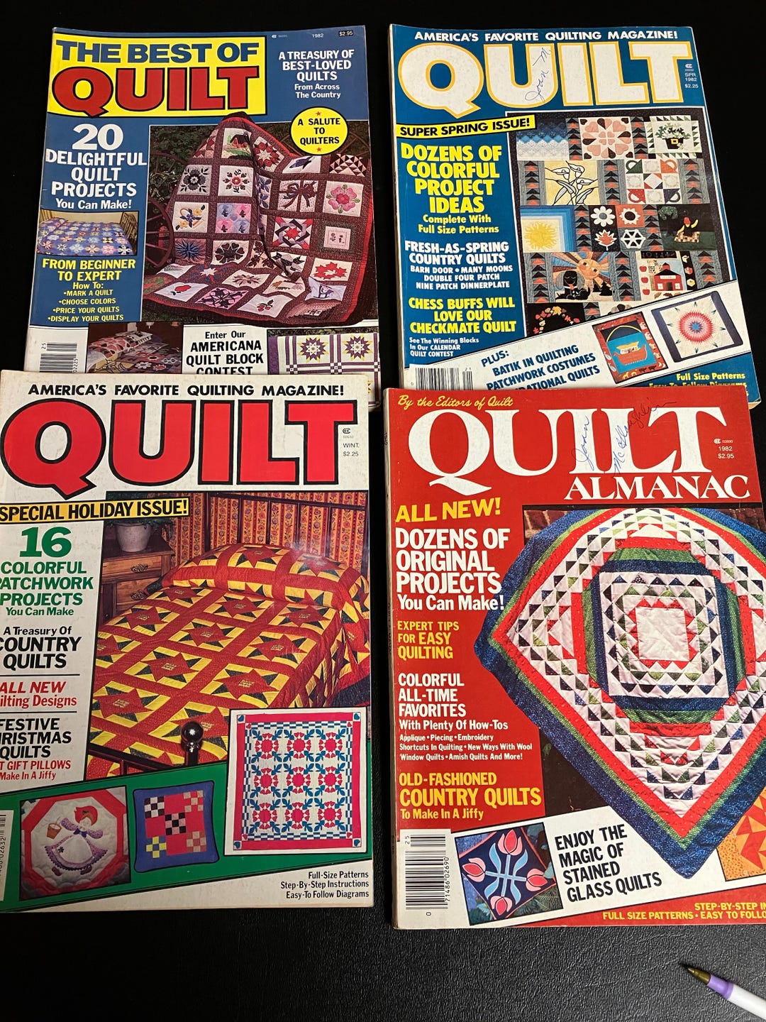 Quilt Magazines. Vintage Circa 1982. Paperback. - Etsy