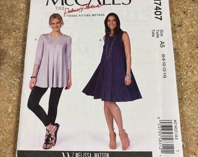 Mccall's Pattern M7407. Melissa Watson for Palmer Pletsch. Uncut. Circa ...