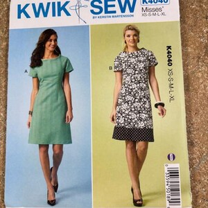 Kwik Sew Pattern K4040. Uncut. Women's Dress in 2 Styles. Circa 2014 ...
