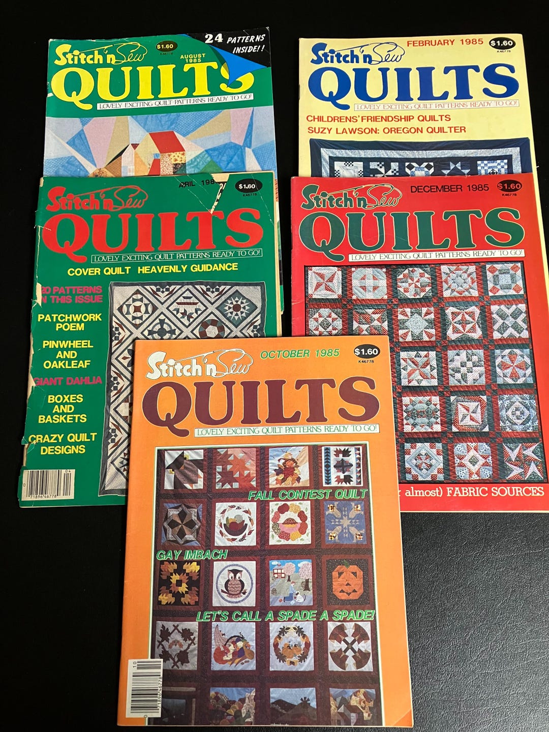 Stitch and Sew Quilt Magazines. Vintage Circa 1985. Paperback. - Etsy