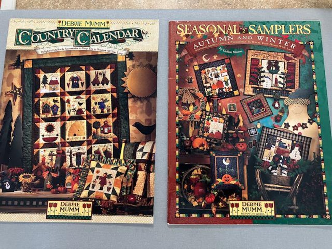 Debbie Mumm Seasonal Samplers and Country Calendar. Two Books ...