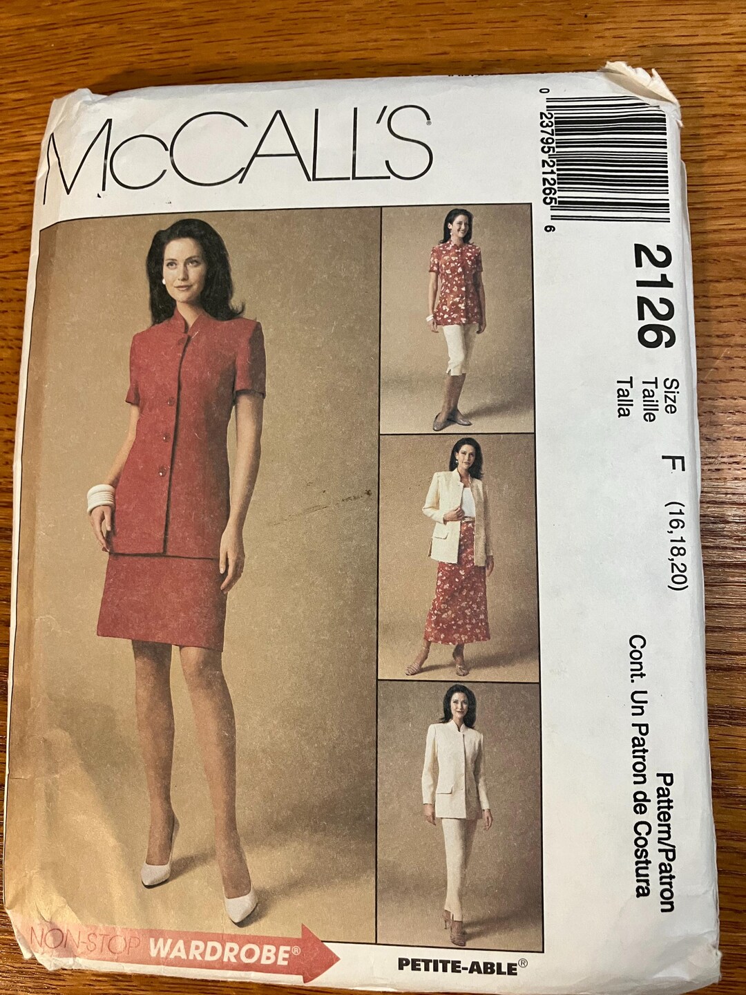 Mccall's Pattern Number 2126. Circa 1999. Uncut. Sizes 16-20. - Etsy