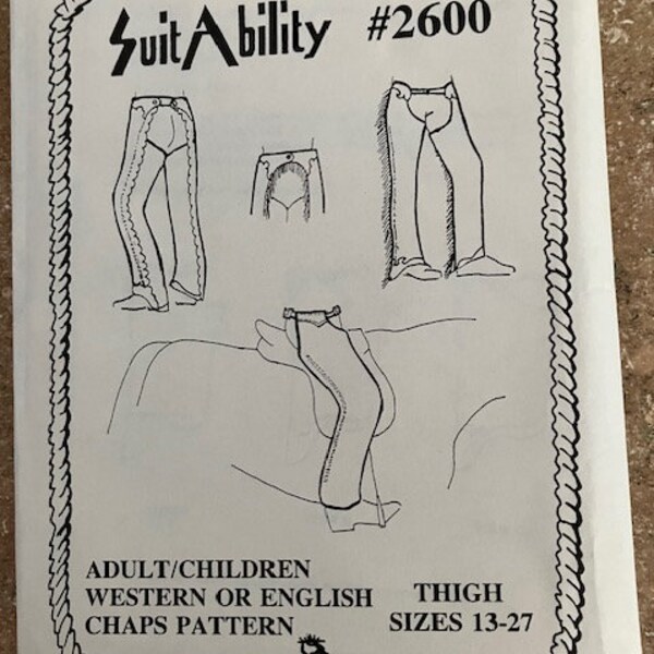 Chaps Pattern - Etsy