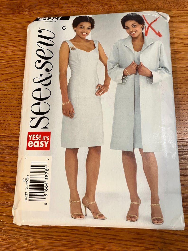 See and Sew Pattern B4327. Uncut. Sizes 20-24. Circa 2007. - Etsy
