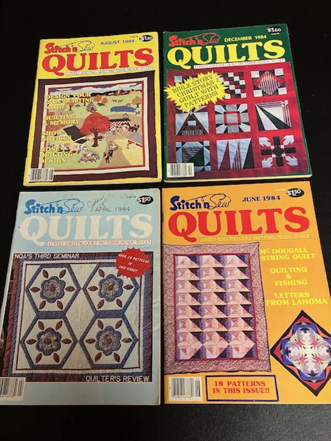 Stitch and Sew Quilt Magazines. Vintage Circa 1984. Paperback. - Etsy