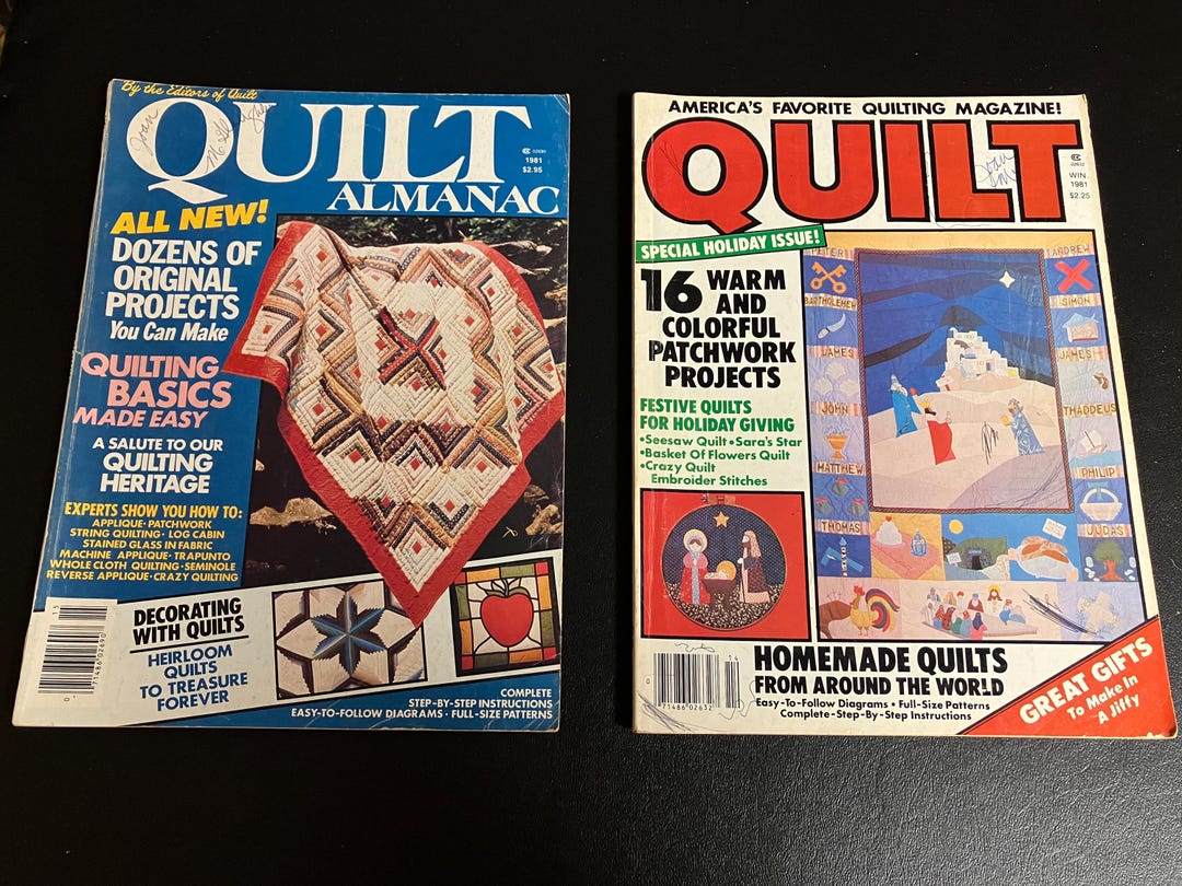 Quilt Magazines. Vintage Circa 1981. Paperback. - Etsy