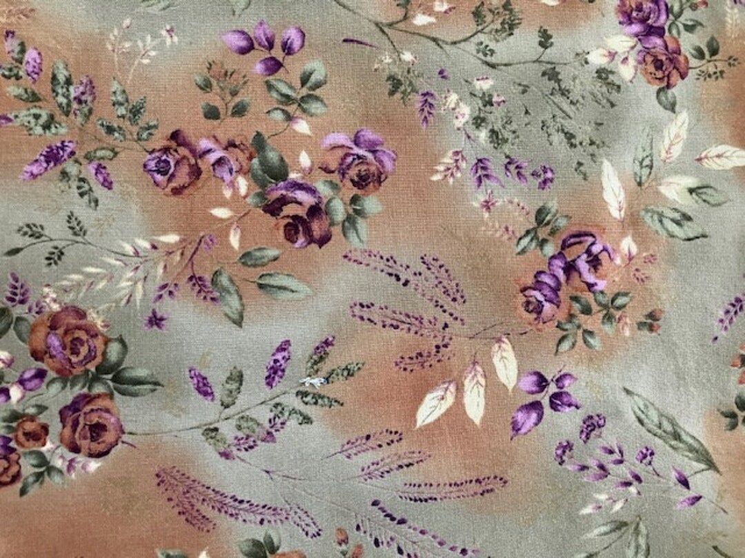 Misty Fabric CM2942 for Timeless Treasures. 3 2/3 Yards. Circa 2001 ...