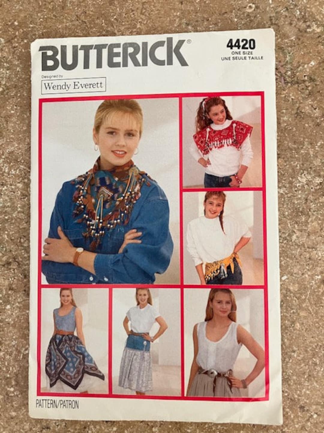 Vintage Butterick Pattern 4420. Uncut. Designed by Wendy Everett. Out ...