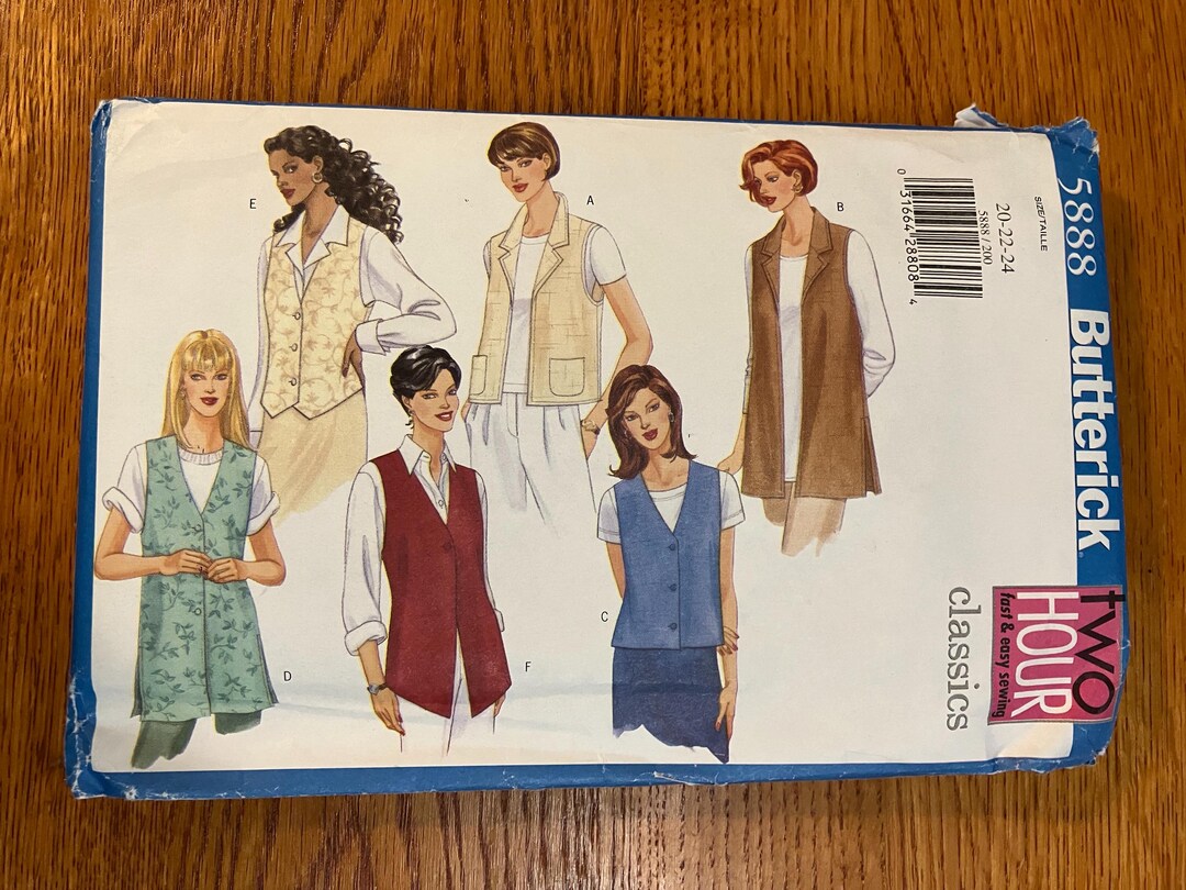 Butterick Pattern Number 5721. Circa 2011. Uncut. Sizes 18W-24W. - Etsy