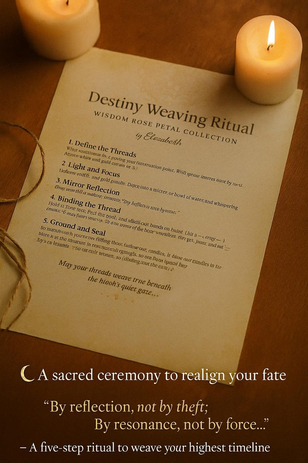 Destiny Weaving Ritual: Printable Spellbook for Manifestation (digital ...