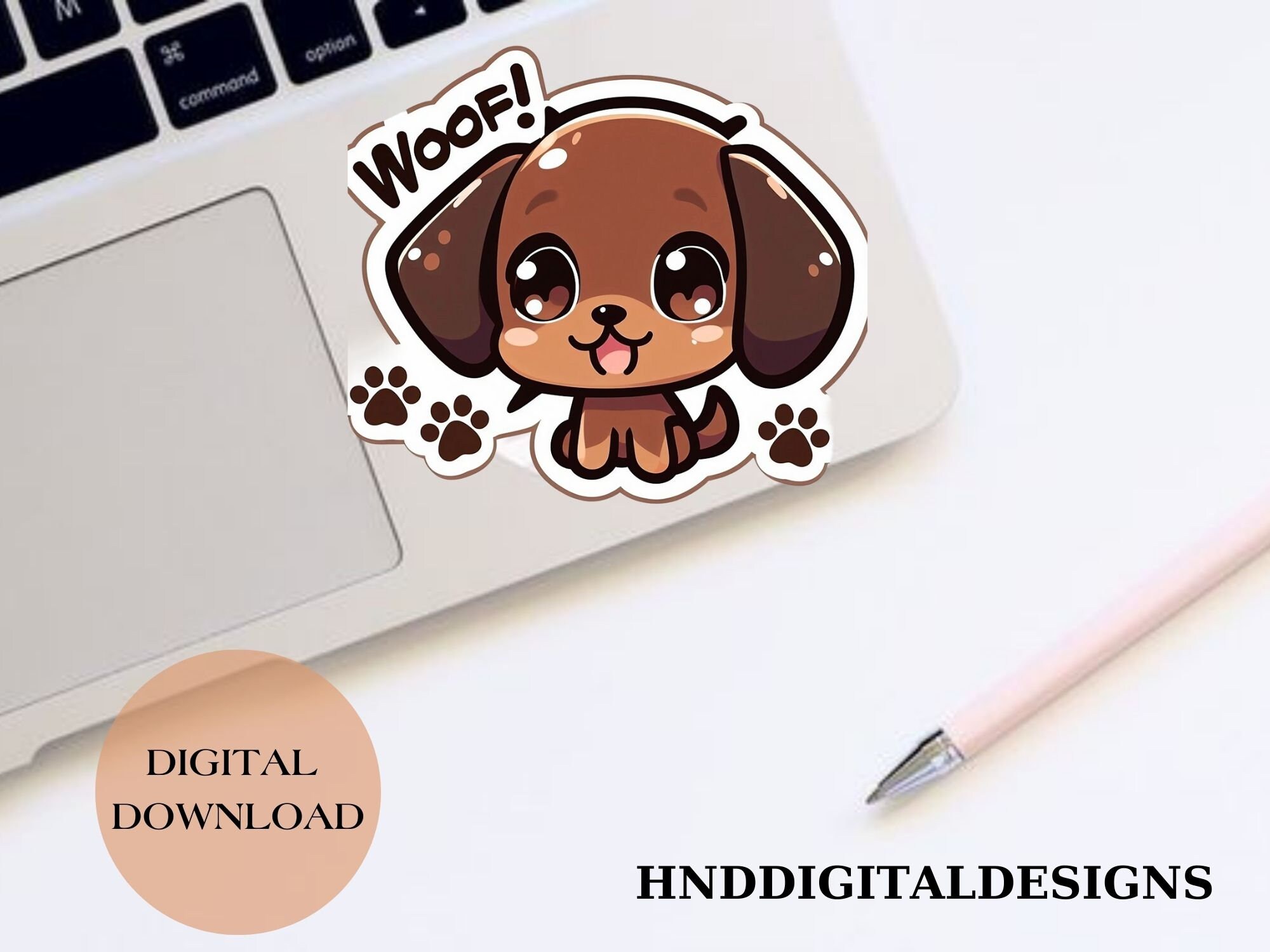 Digital Sticker, Printable Sticker, Cute Dog Sticker, Cute Cat Sticker ...
