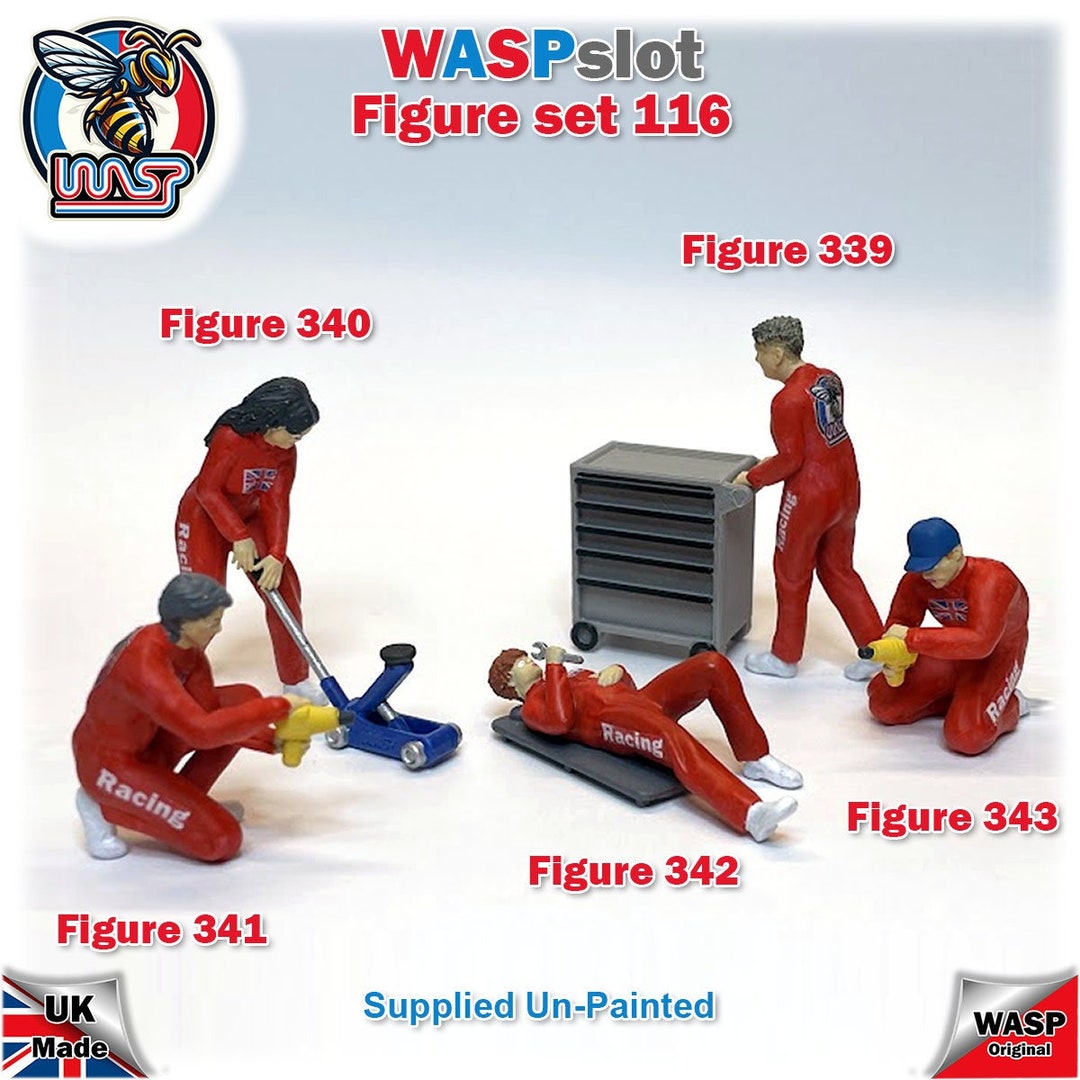 Figure Set 116 1/32 Scale, Figures 339, 340, 341, 342 & 343, Mechanics ...