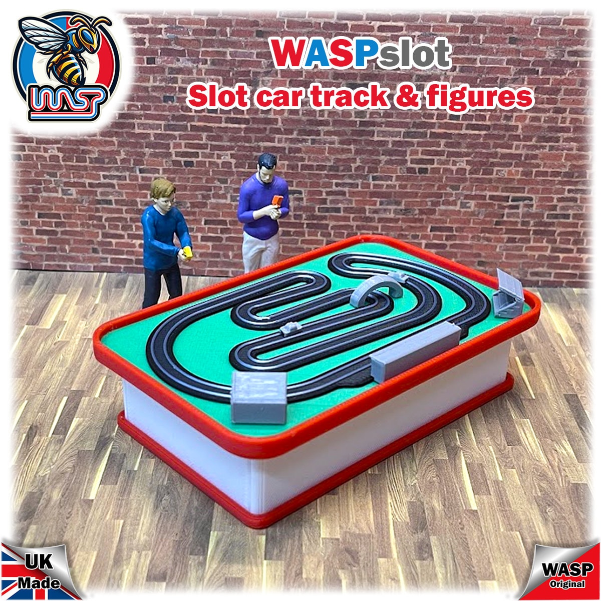 Slot Track & Figures 1/32 Scale Racing 3D Printed WASP Slot Racing - Etsy