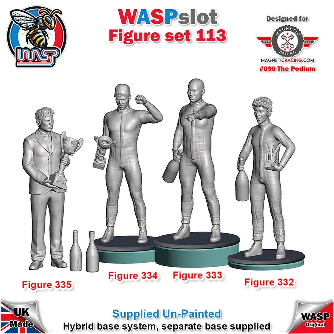 Figure Set 113 1/32 Scale, Figures 332, 333, 334 & 335, Drivers on ...