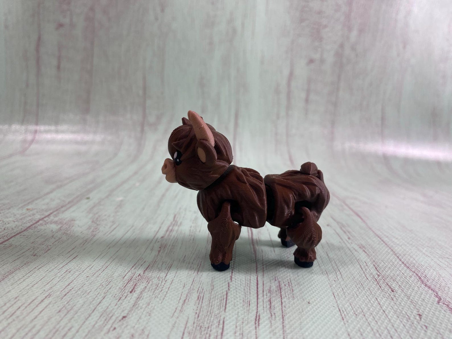 3D Printed Flexi Highland Cow: Articulating Poseable Fidget Toy - Etsy