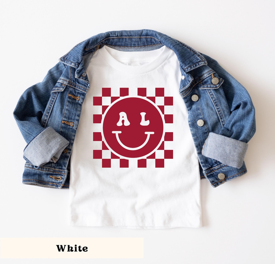 Youth Smiley T-shirt Kids Alabama Trendy Shirt Kids Alabama Home State ...