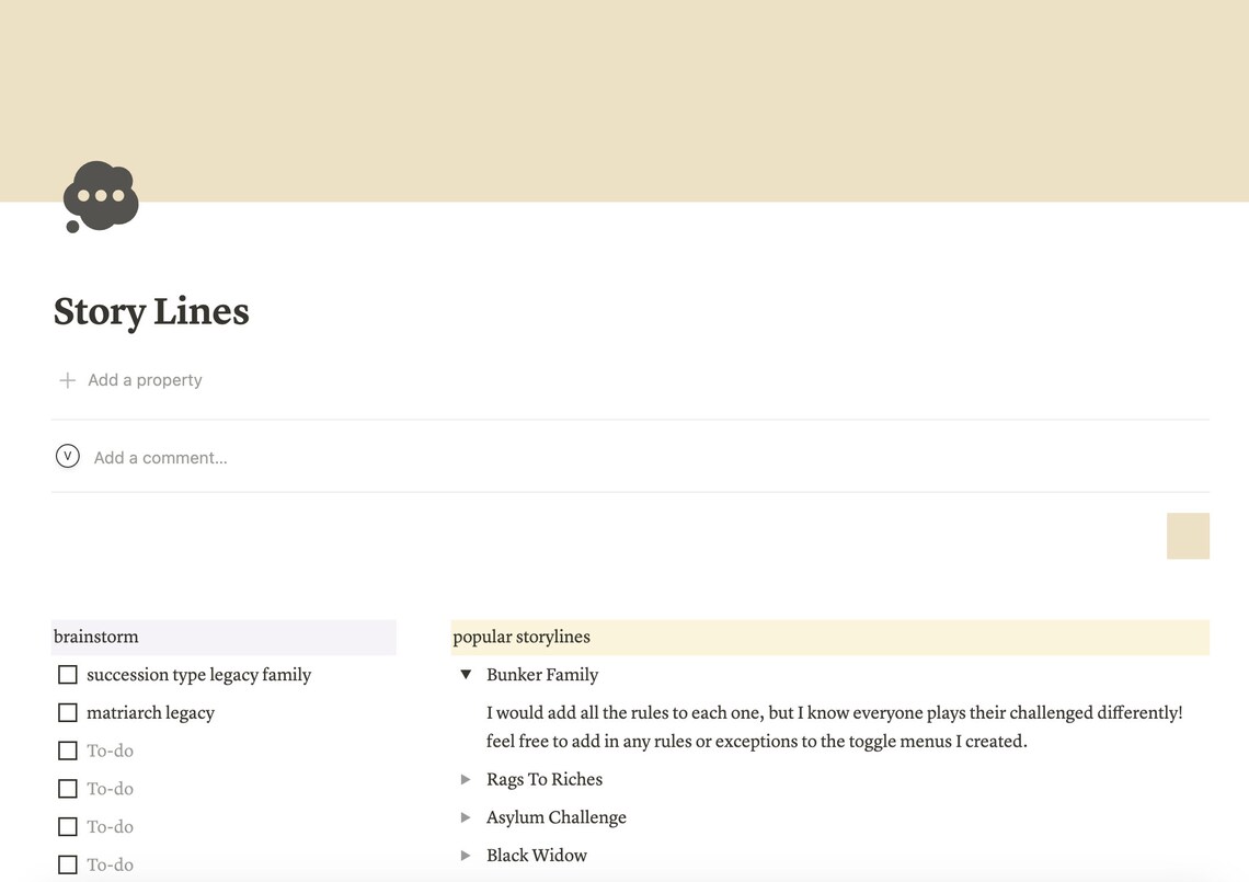 Sims 4 Notion Planner Template - Etsy Canada