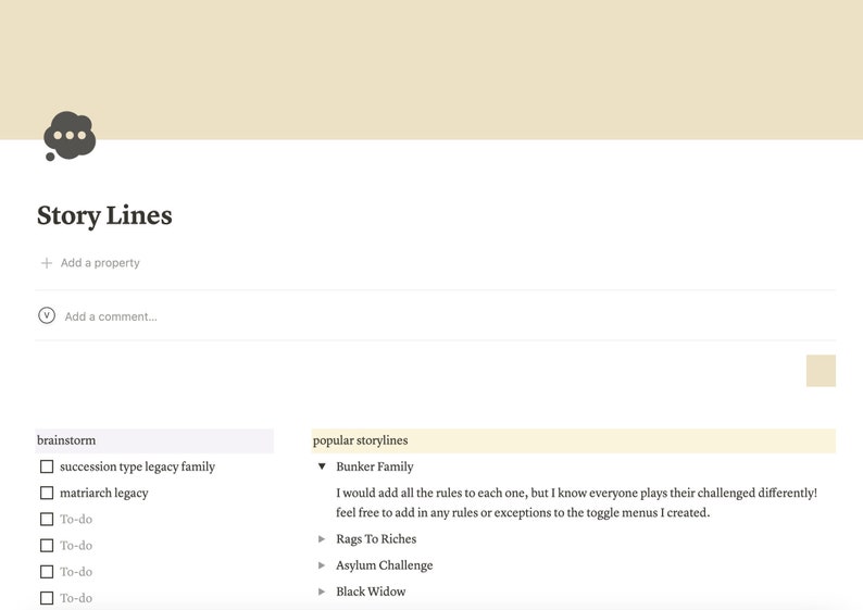 Sims 4 Notion Planner Template - Etsy