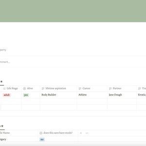 Sims 4 Notion Planner Template - Etsy
