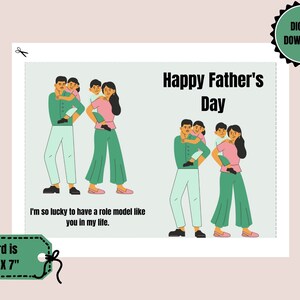 Father's Day Card, Printable Father's Day Card, Father's Day ...