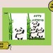 Cute Panda Card, Printable Panda Birthday Card, Birthday Card, Panda ...