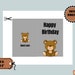 Printable Teddy Bear Birthday Card, Birthday Card, Teddy Bear Card ...
