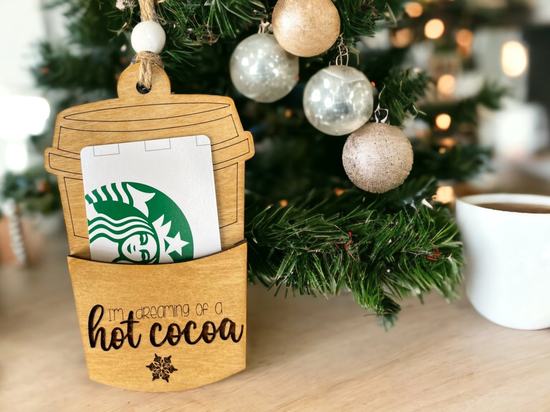 Coffee-themed Gift Card Holder Wood Gift Card Holder for Teachers Wood ...