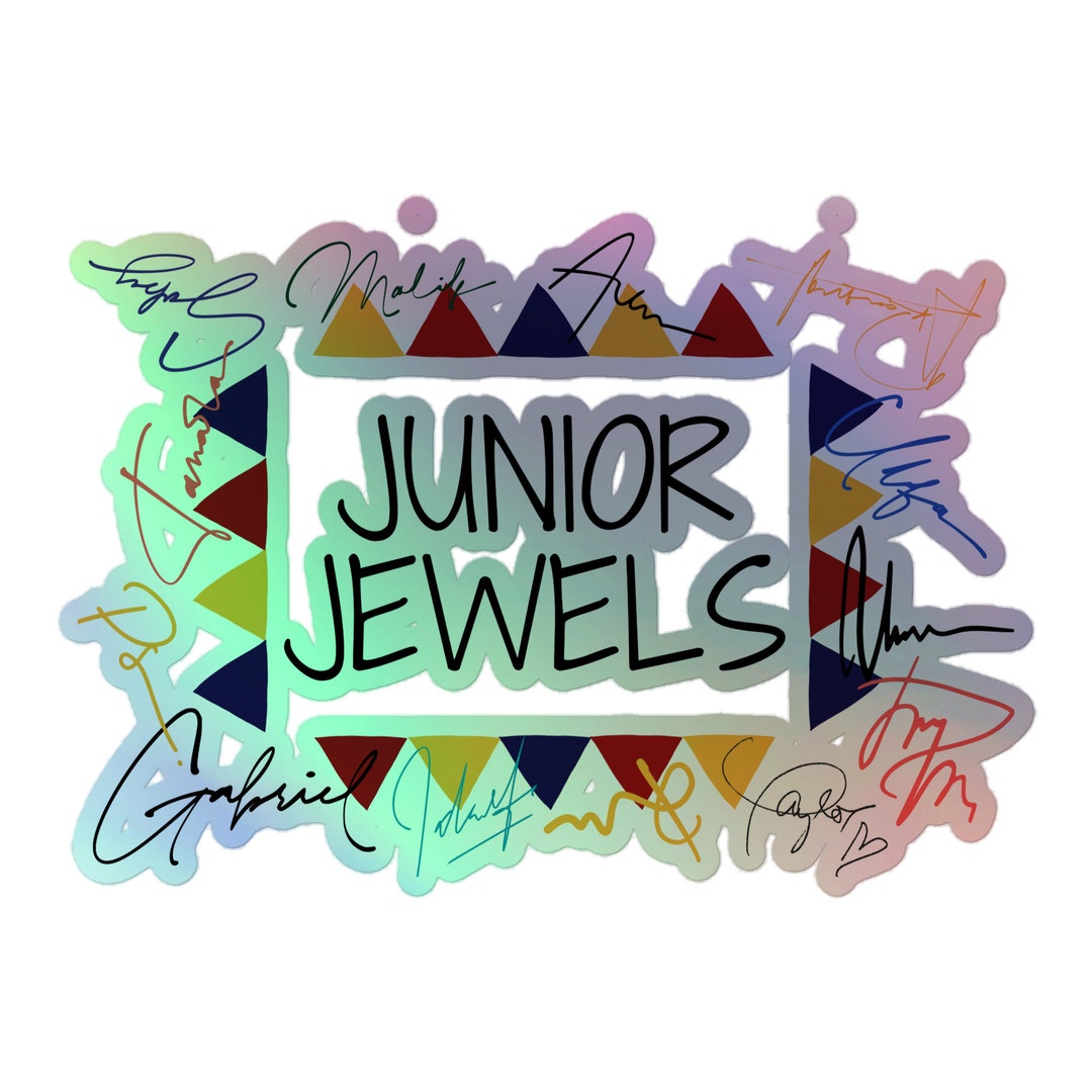 Junior Jewels Holographic Sticker Rainbow Signatures Singer Tour Fan ...