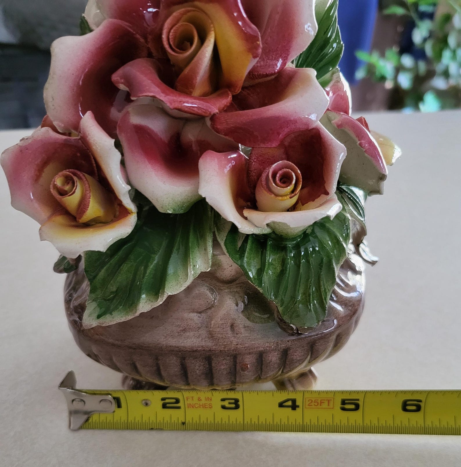 Vintage Rose Capodimonte Nuova Red Pink Yellow Box of Roses - Etsy