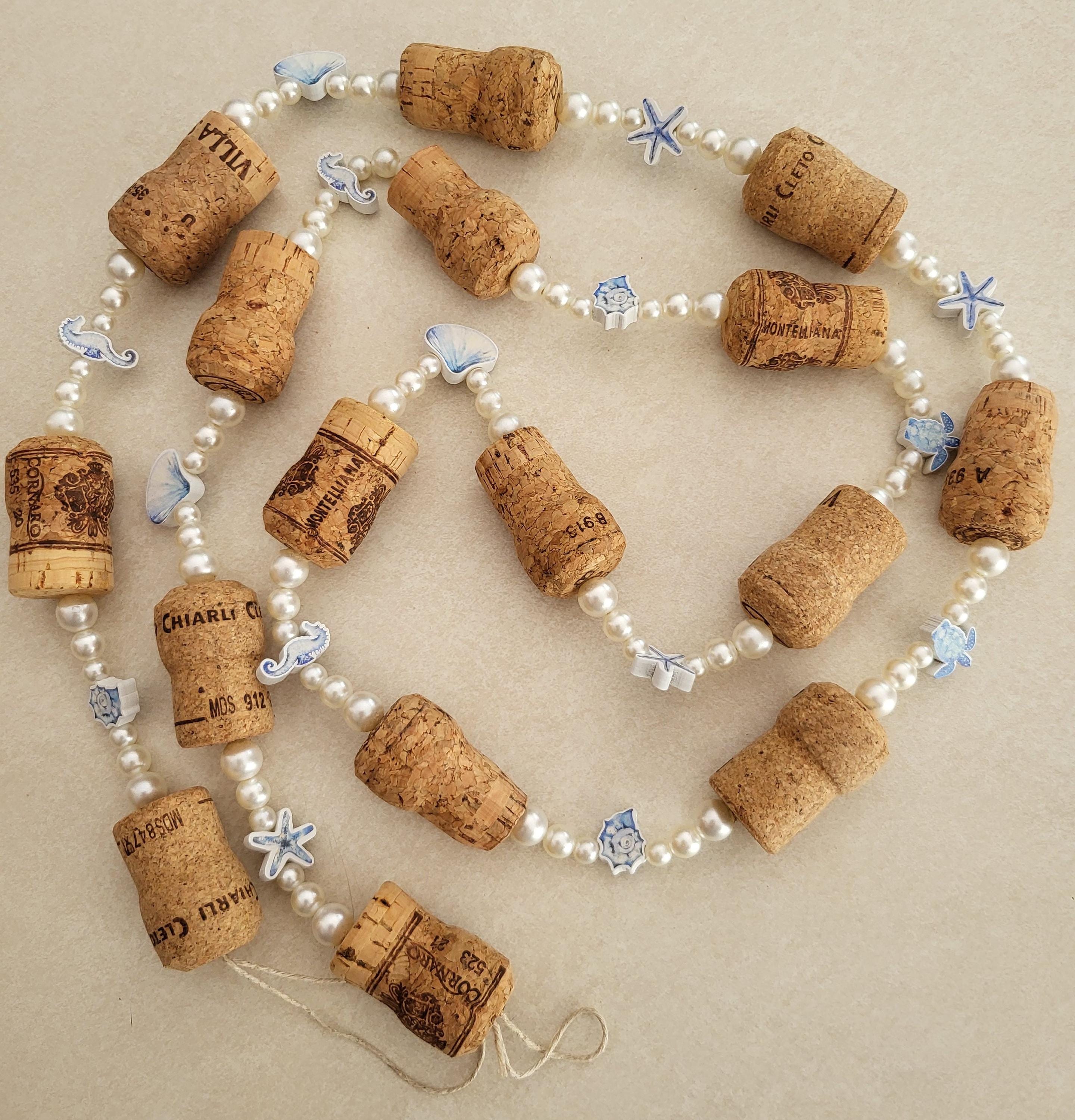 Cork Garland - Champagne Corks With Beach Bling - Etsy