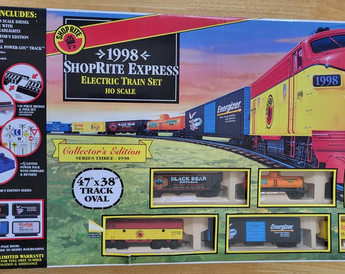 Shoprite Express Electric Train Set 1998 - HO Scale - Etsy