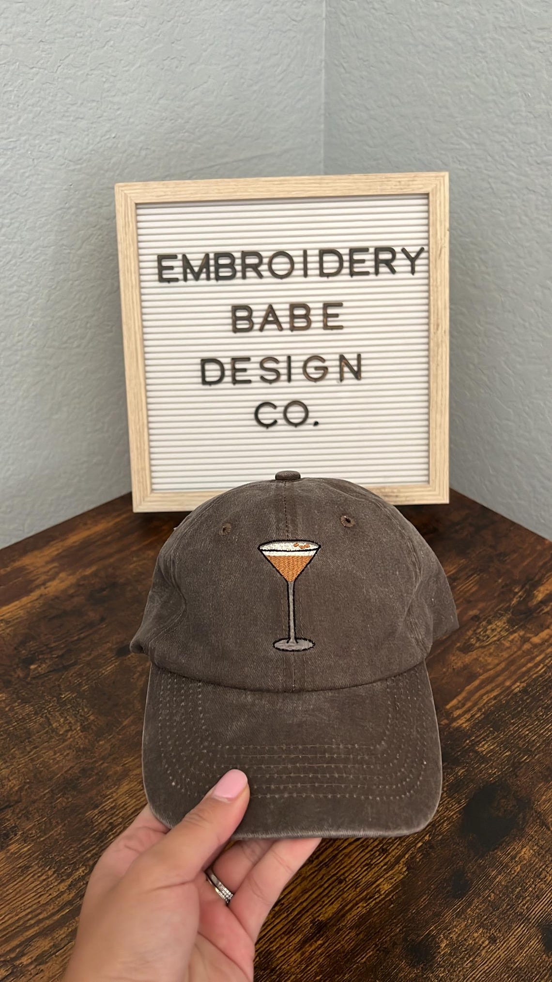 Espresso Martini Embroidered Baseball Cap - Etsy