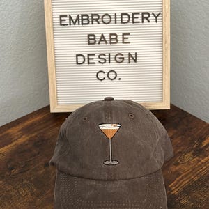 Espresso Martini Embroidered Baseball Cap - Etsy