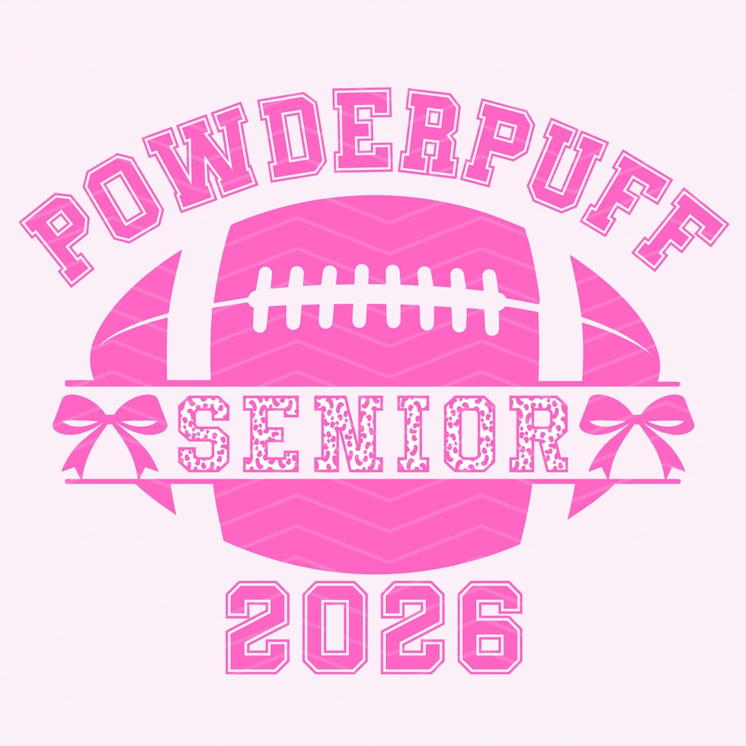 Powderpuff Football PNG SVG: Senior 2026 Cheerleader, Powderpuff Shirt ...