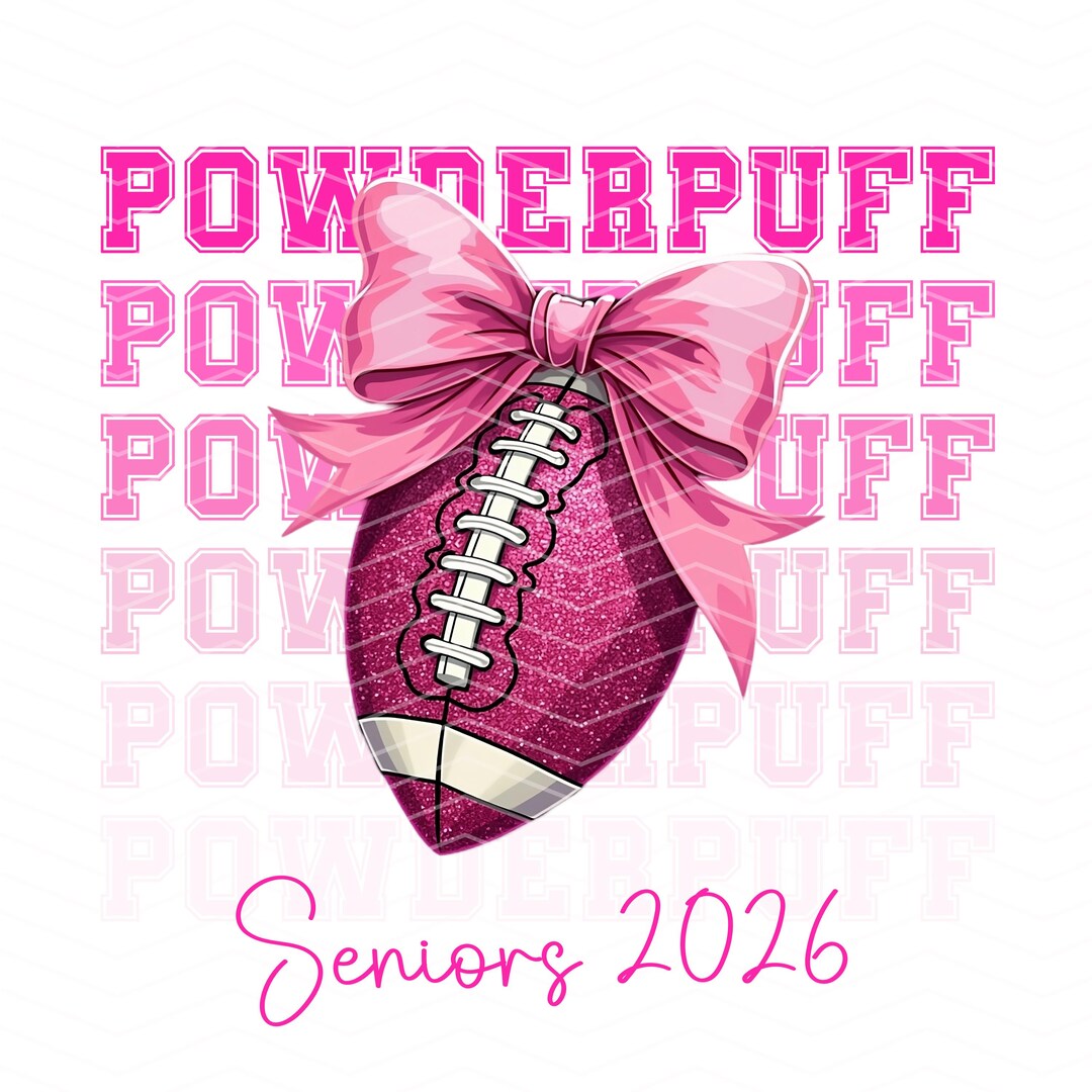 Powderpuff Png, Powder Puff Png, Pink Football, Senior 2026, Football ...