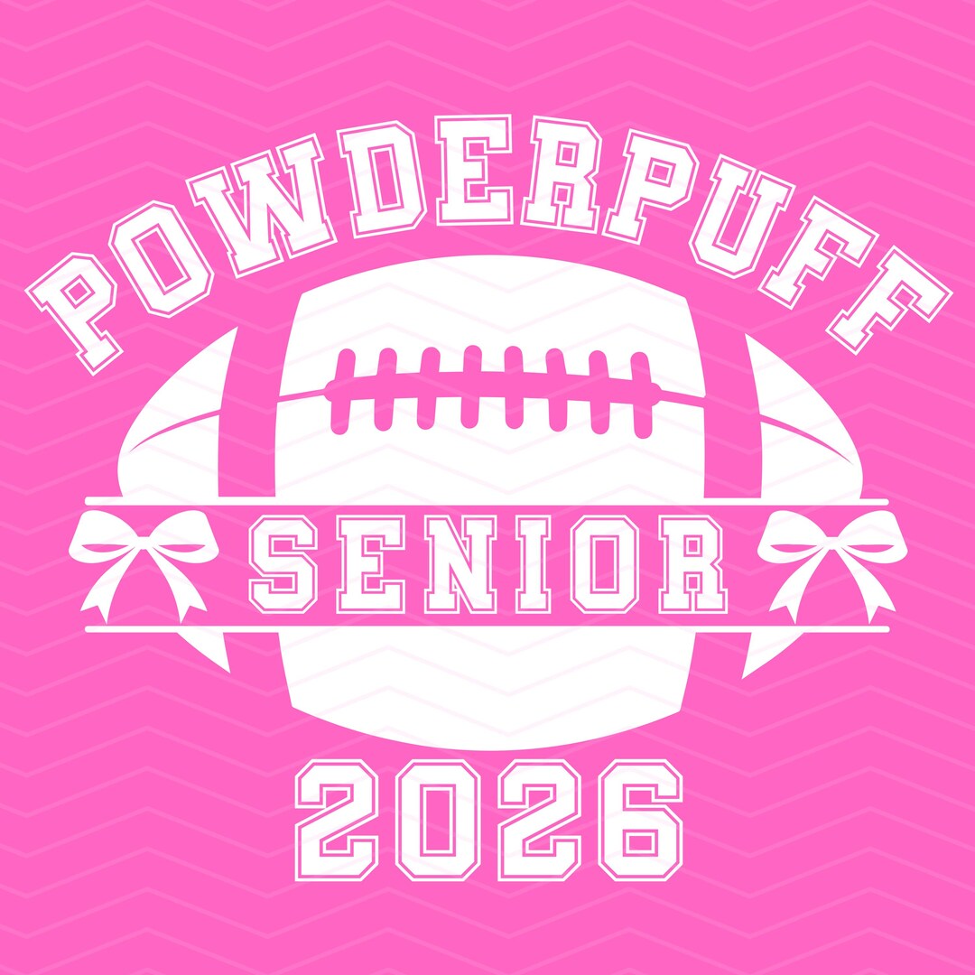 Powderpuff Football PNG SVG: Senior 2026 Cheerleader Design Digital ...