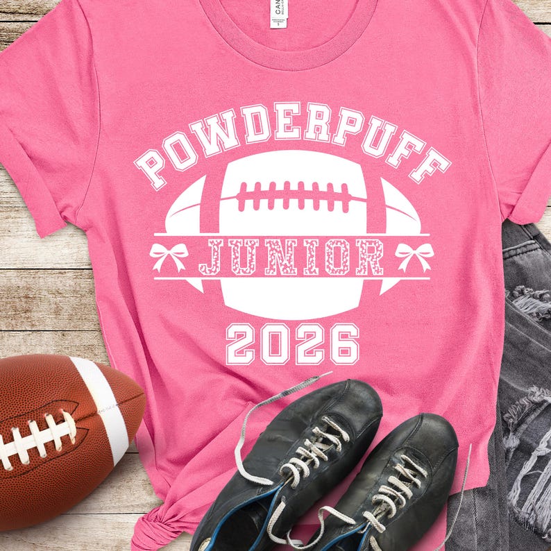 Powderpuff Football PNG SVG: Junior 2026 Cheerleader Design Digital ...