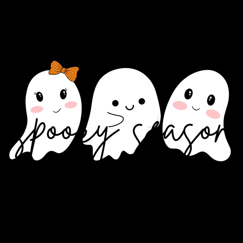 Spooky Season Cute Ghost Halloween PNG Sublimation File - Etsy