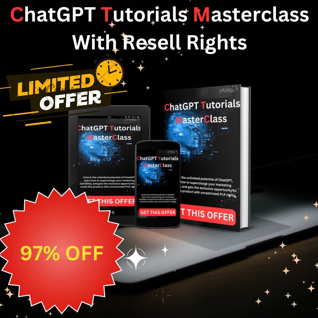 Chatgpt Tutorials Masterclass Bonuses High Quality PLR Course PLR Videos to Create Content for ...