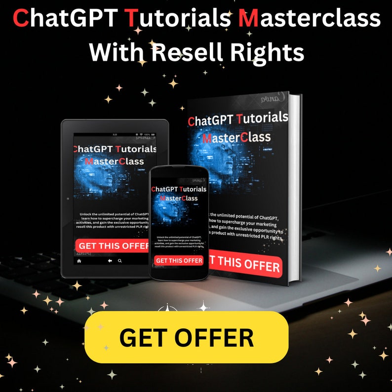 Chatgpt Tutorials Masterclass Bonuses High Quality PLR Course PLR Videos to Create Content for ...