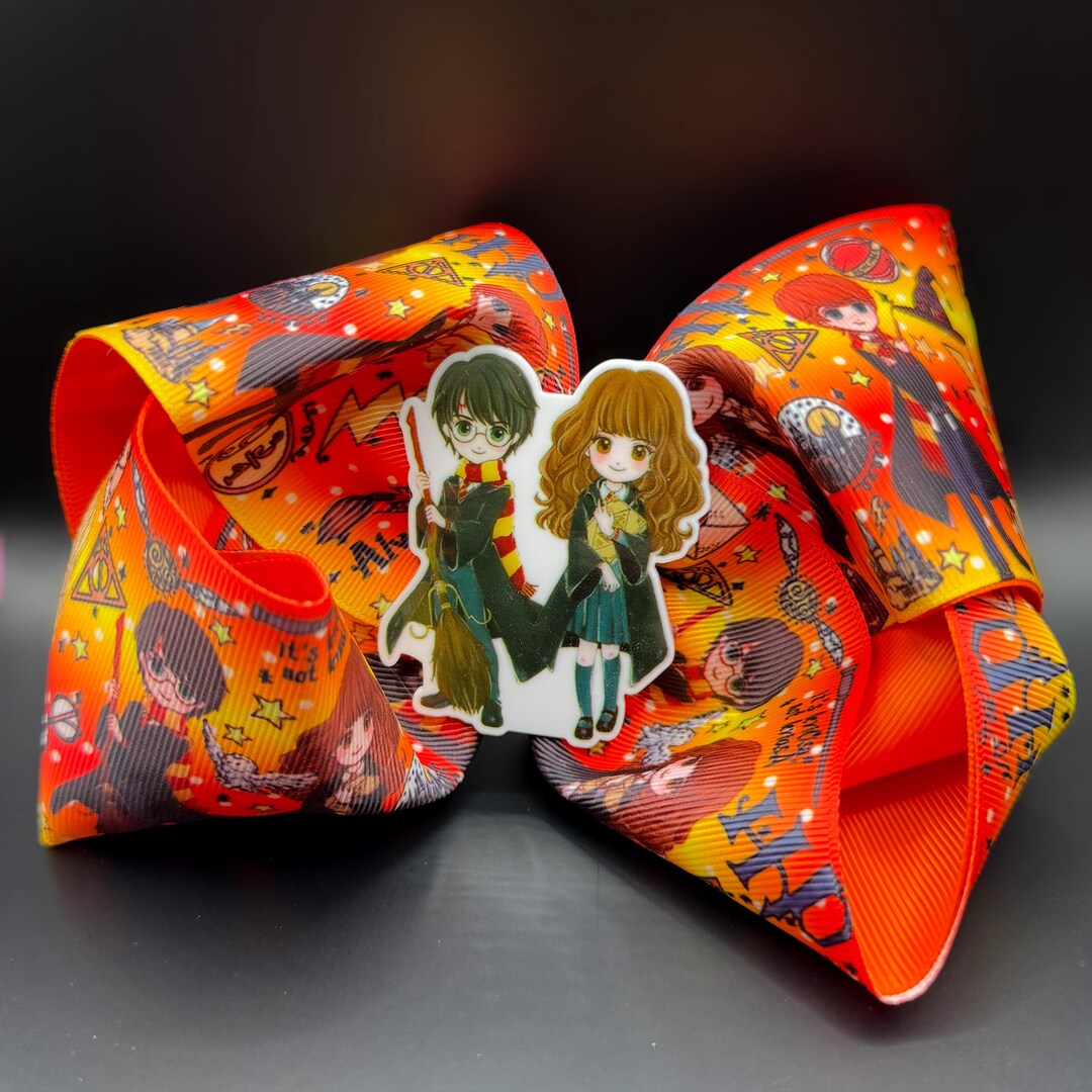 Wizard Couple Hair Bow: Handmade 6-inch Girls Clip - Etsy