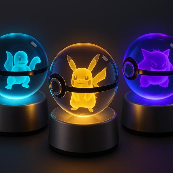 Crystal Pokeballs - Etsy