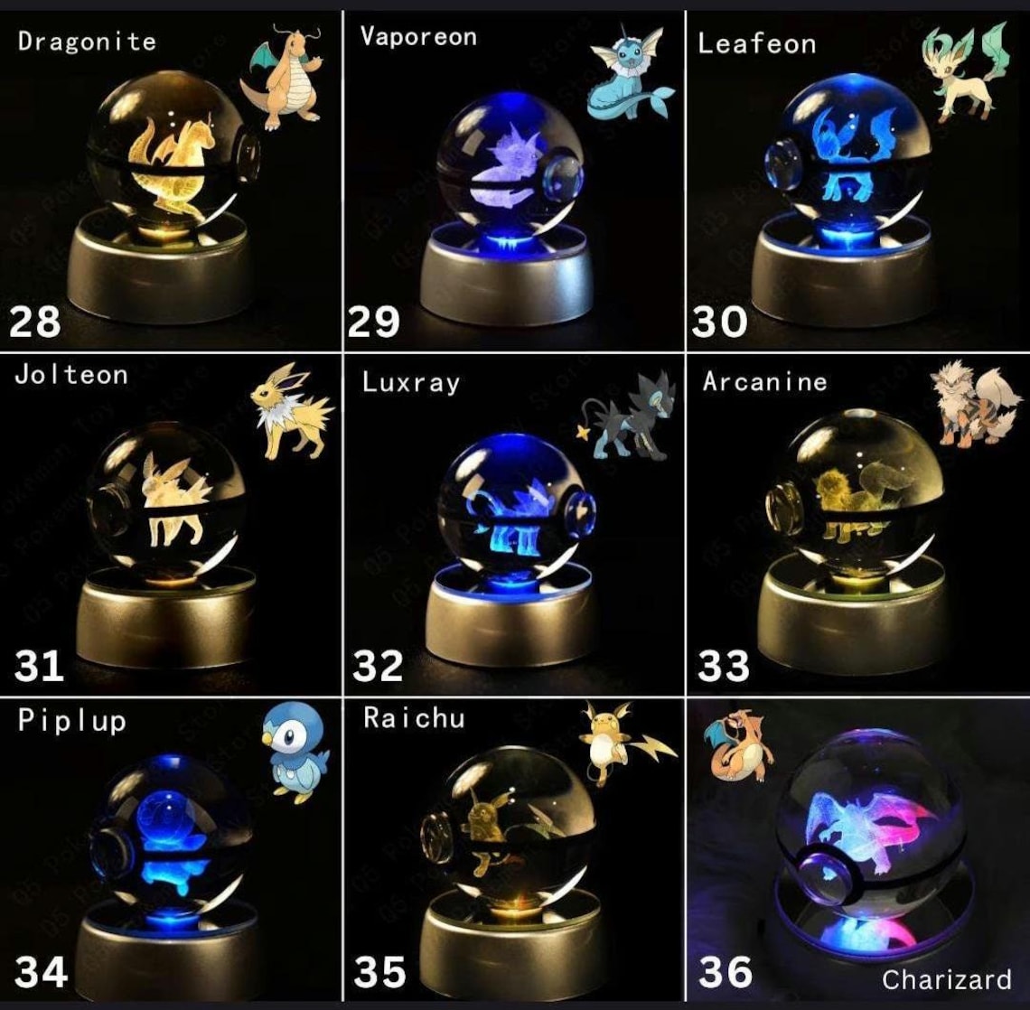 Pokemon Pokeball Inspired Lamp - Etsy UK